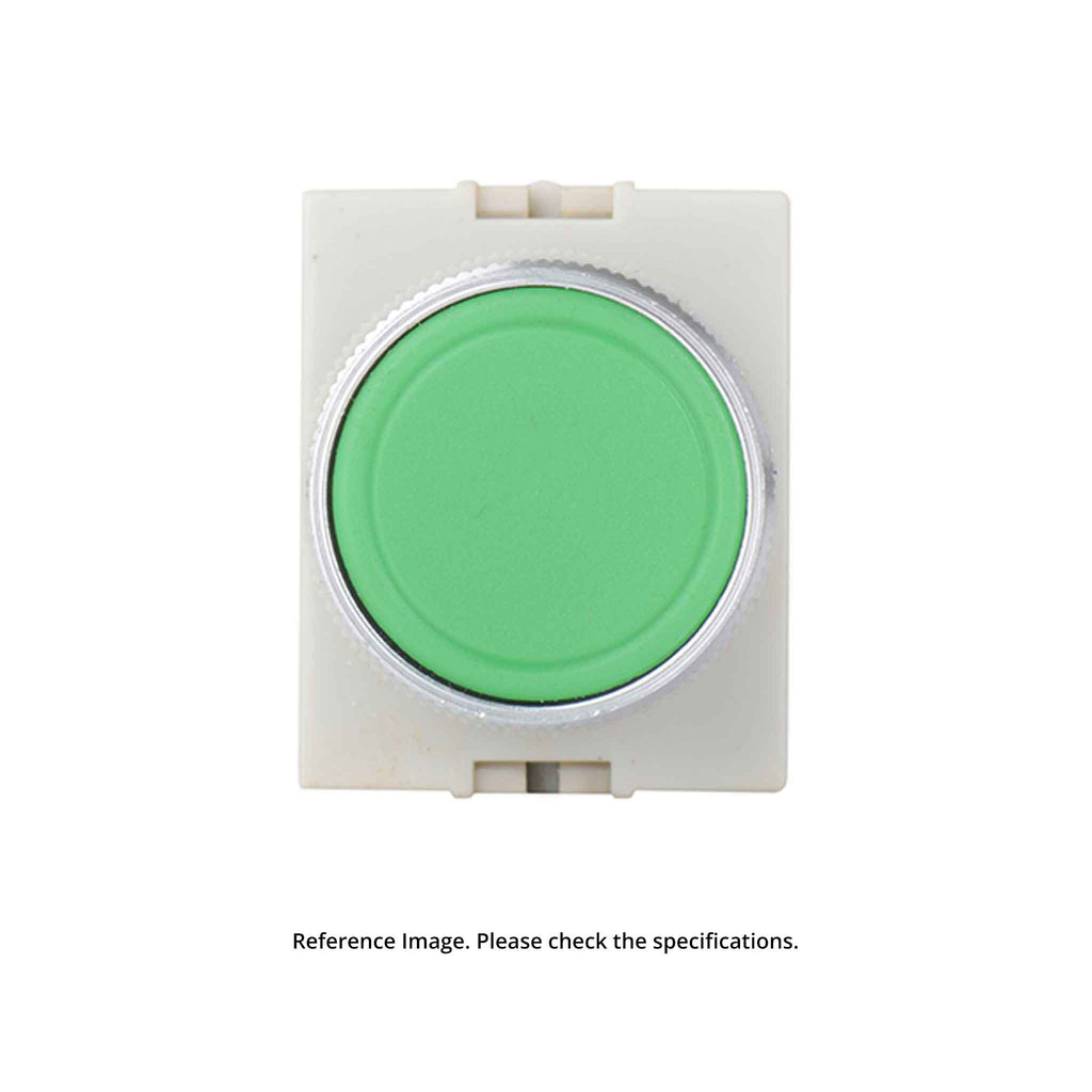 Push Button Green LA 38 | Push to Break | Dia 22 mm | 10 Amp | Importe